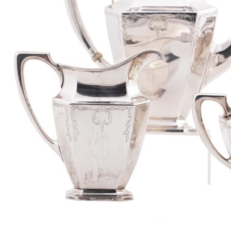 5PC R. WALLACE STERLING HOT BEVERAGE SERVICE by R. Wallace & Sons (Co ...