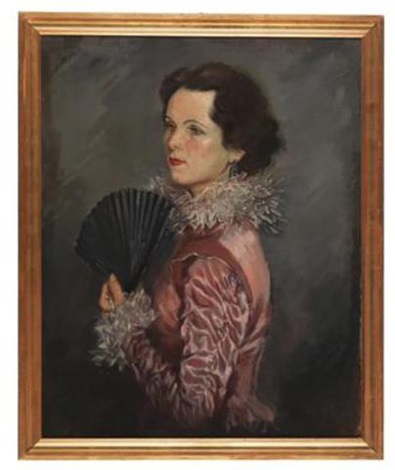 Porträt der Burgschauspielerin Maria Kramer by Alfred Gerstenbrand on ...