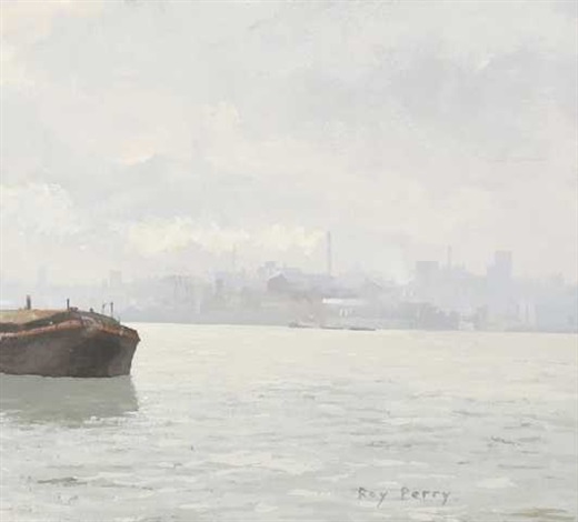 Old wharfs at Rotherhithe by Roy Perry on artnet