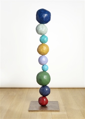 Bronze Stack 9, Ultramarine Blue by Annie Morris on artnet