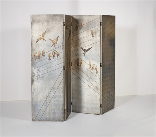 HIRONDELLES SCREEN, CIRCA 1930 by Jean Dunand on artnet