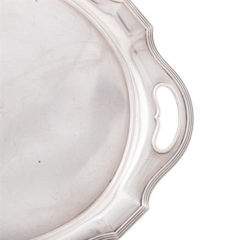 GORHAM STERLING OVAL DOUBLE HANDLED TRAY by Gorham & Co. on artnet