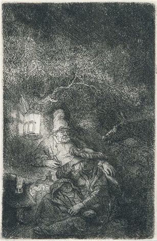 The Rest on the Flight into Egypt A Night Piece by Rembrandt van Rijn on artnet