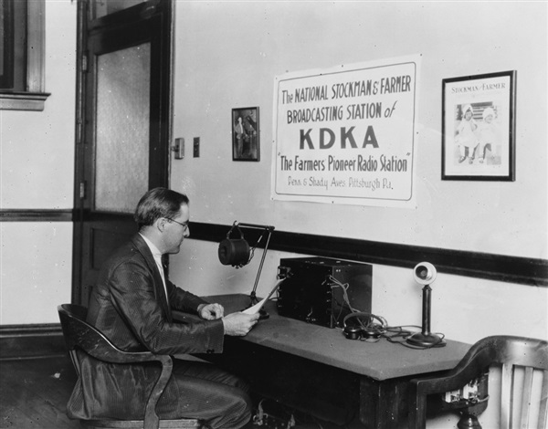 Group of 10 photographs of the worlds first commercial radio station ...