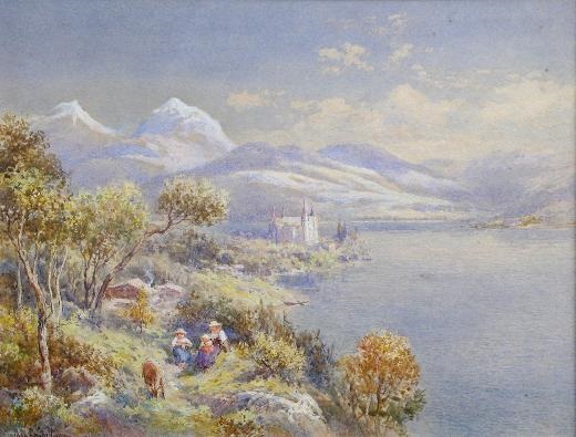 The castle of hunegg, Switzerland by Charles Rowbotham on artnet