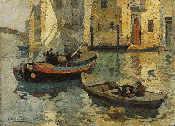 Barche a Chioggia by Angelo Pavan on artnet
