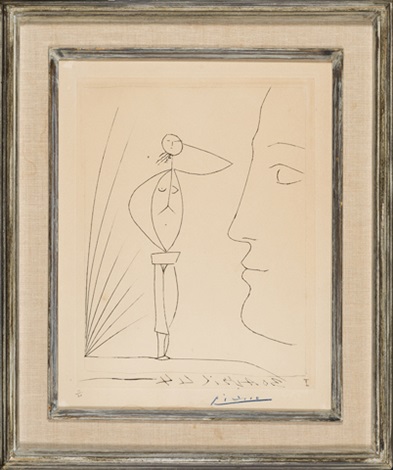 Profil et femme nue by Pablo Picasso on artnet