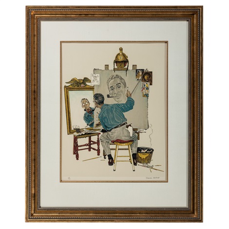 Triple Self Portrait by Norman Rockwell on artnet