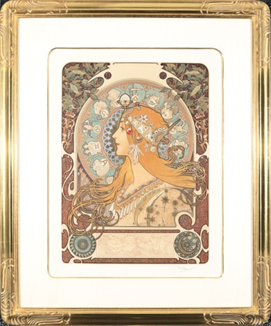 Zodiac. by Alphonse Mucha on artnet