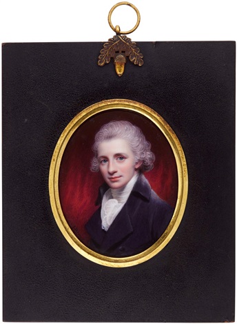 Portrait of Sir John St. Aubyn 1758-1839 by Henry Bone on artnet