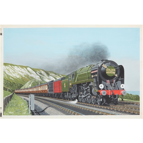 7 illustrations from Steam Railways in Retrospect by Victor Welch on artnet