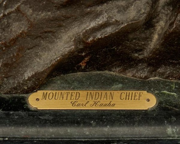 Mounted Indian Chief by Carl Kauba on artnet