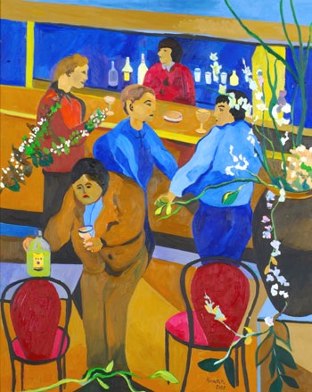 Scène de bar by Claude Huart on artnet