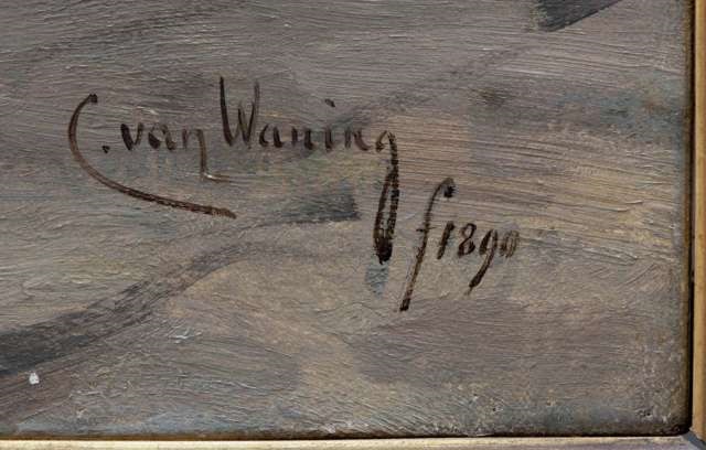 Bomschuit on the beach of Scheveningen by Kees van Waning on artnet