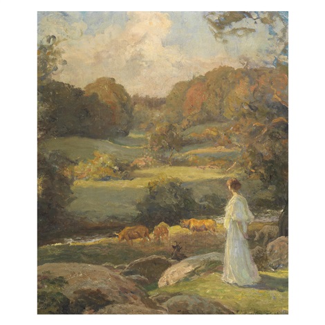 FANCIULLA NEL PAESAGGIO by Paul Albert Laurens on artnet