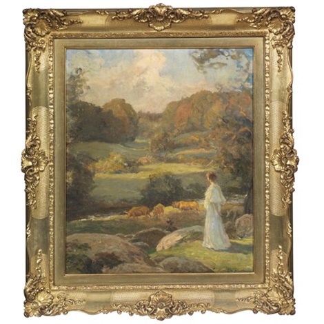 FANCIULLA NEL PAESAGGIO by Paul Albert Laurens on artnet