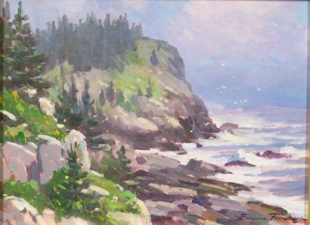 Island flight, Monhegan Island, Maine by Bruce Backman Turner on artnet