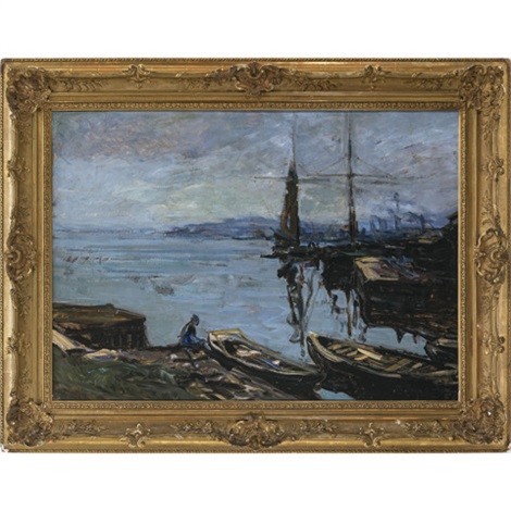 Moss port Norway by Julius Seyler on artnet