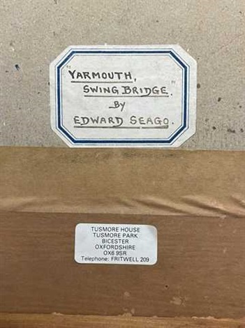 Yarmouth Swing Bridge by Edward Seago on artnet