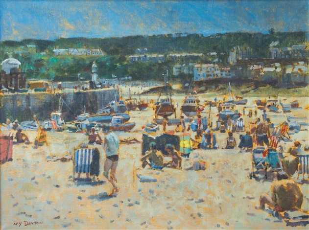 High Summer, St Ives Harbour by Ray Denton on artnet