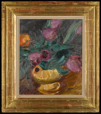 Tulips in a Vase by Sir Matthew Arnold Bracy Smith on artnet