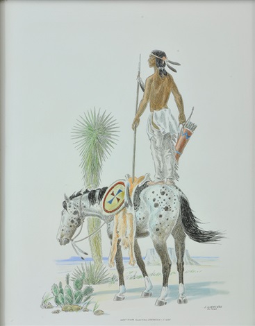 West Texas Scouting Comanche by José Cisneros on artnet