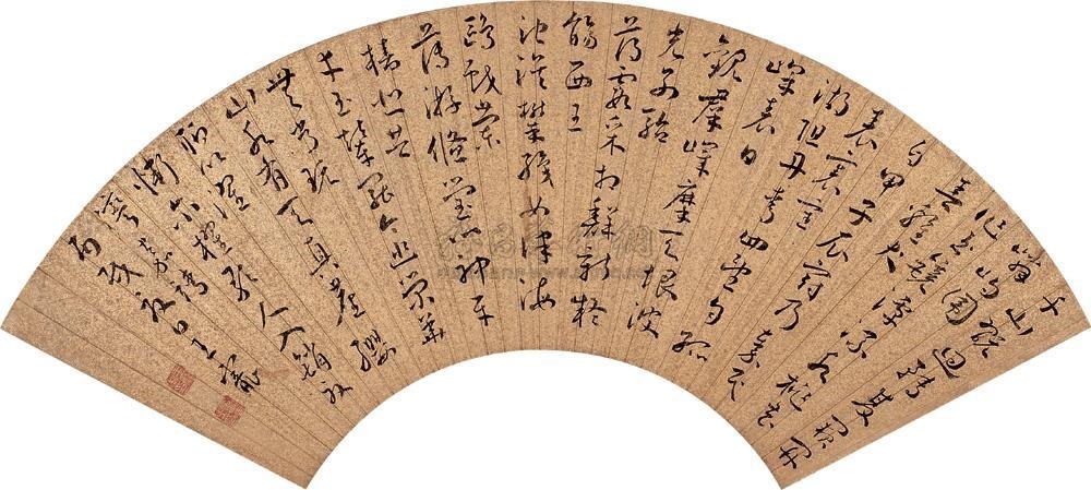 Calligraphy of poem in cursive script by Wang Chong on artnet