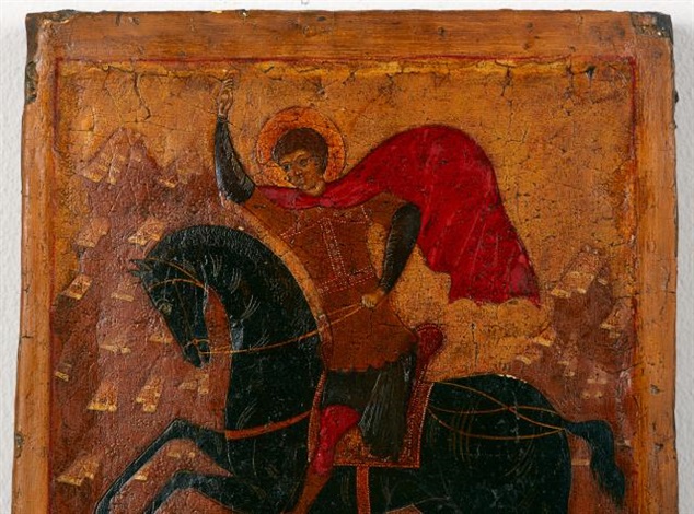 A Russian icon, The Miracle of St George on artnet