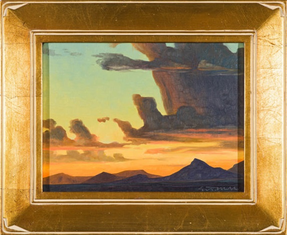 Sunset Landscape by Ed Mell on artnet