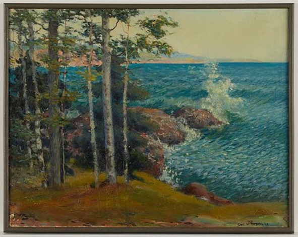 Carl Rawson North Shore Oil Painting 1928 by Carl Wendell Rawson on artnet