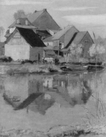 Chanaz - Au bord du canal de Savièse by Paul-Léon Bleger on artnet