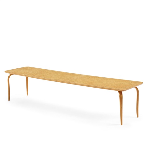 A birch benchtable by Bruno Mathsson on artnet