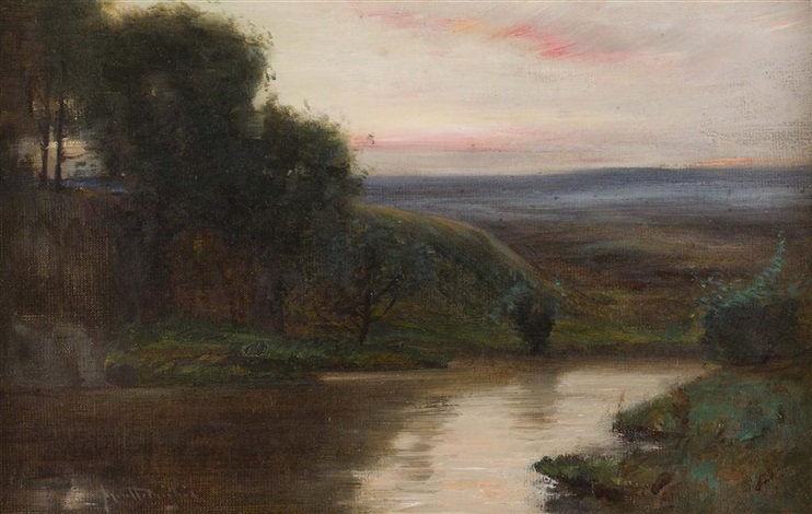 Loch tay sunset by James Coutts Michie on artnet