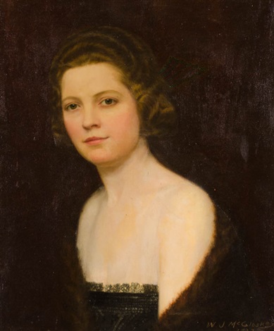 Portrait of a young woman by William J. McCloskey on artnet