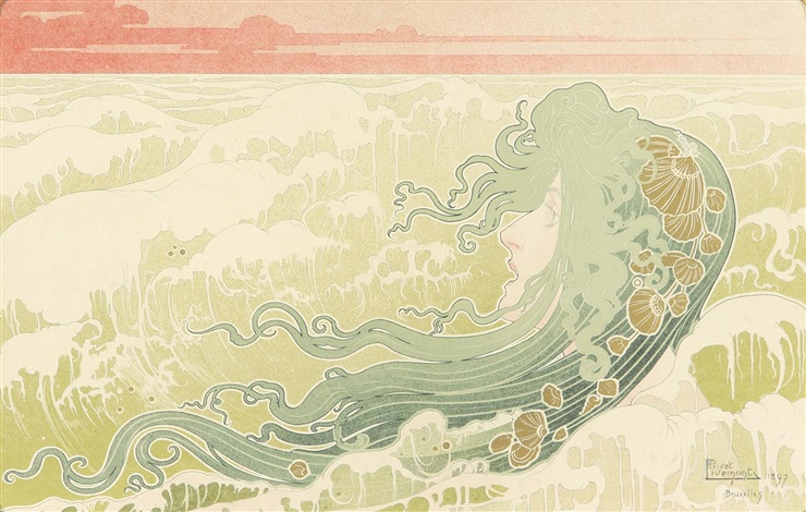 La Vague. 1897 by Henri Privat-Livemont on artnet
