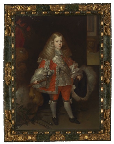 Portrait of Charles II 1661-1700, King of Spain, full length by ...