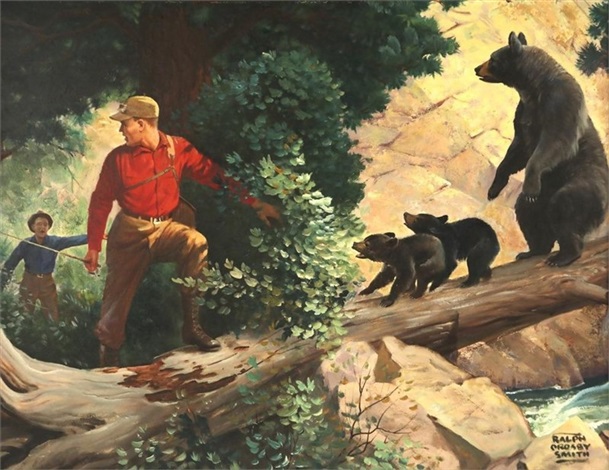 Fisherman and Bears by Ralph Crosby Smith on artnet