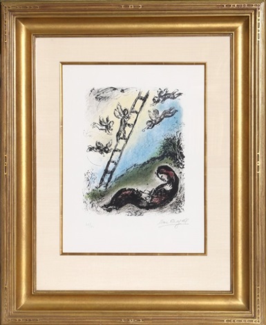 Jacob and the Angels by Marc Chagall on artnet