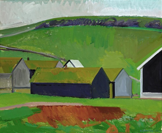 Village, The Faroe Islands by Samuel Joensen-Mikines on artnet