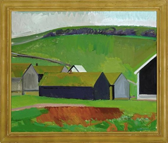 Village, The Faroe Islands by Samuel Joensen-Mikines on artnet
