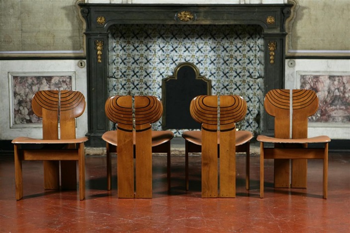 Sedie Africa della serie Artona Africa chairs from the Artona series by Afra and Tobia Scarpa on ...
