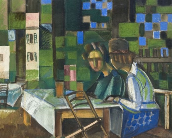 Couple dans un café by Alfred Reth on artnet