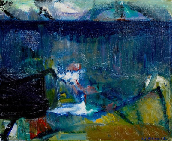 Coastal scenery, The Faroe Islands by Samuel Joensen-Mikines on artnet
