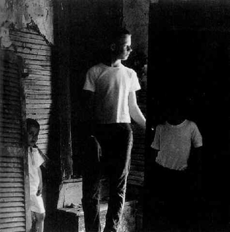 Untitled Blurred boy with small girl and boy by Ralph Eugene Meatyard on artnet