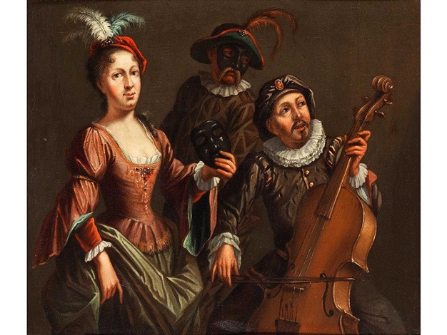 COMMEDIA DELLARTE-MUSIKER by Francois Xavier Henri Verbeeck on artnet