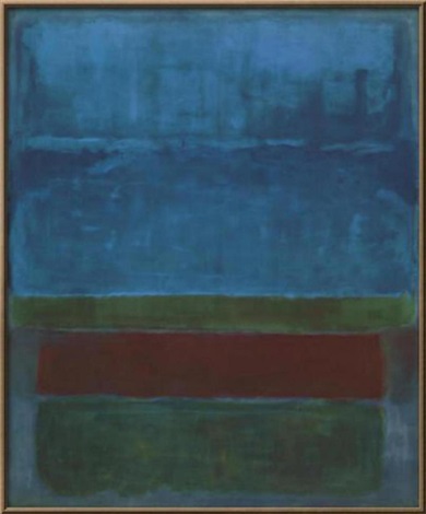 Untitled Blue, Green, and Brown by Mark Rothko on artnet