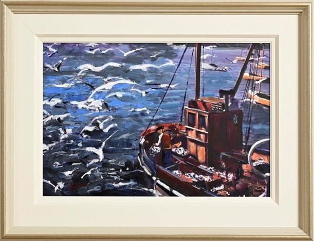 Fishing Trawler, Howth, Co. Dublin by Michael Hanrahan on artnet