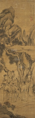 香山九老图 by Zhou Chen on artnet