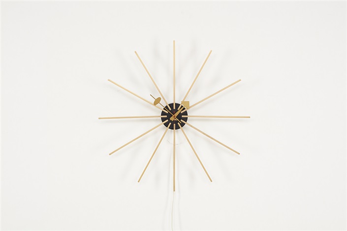 Spoke wall clock, 1950s by George Nelson on artnet