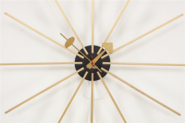Spoke wall clock, 1950s by George Nelson on artnet